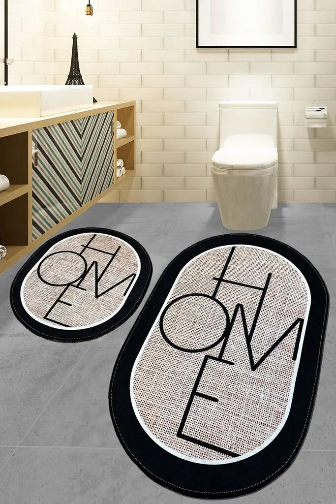 L'essentiel Maison Set prostirki za kupatilo Mohe, 2 Komada, Šarena