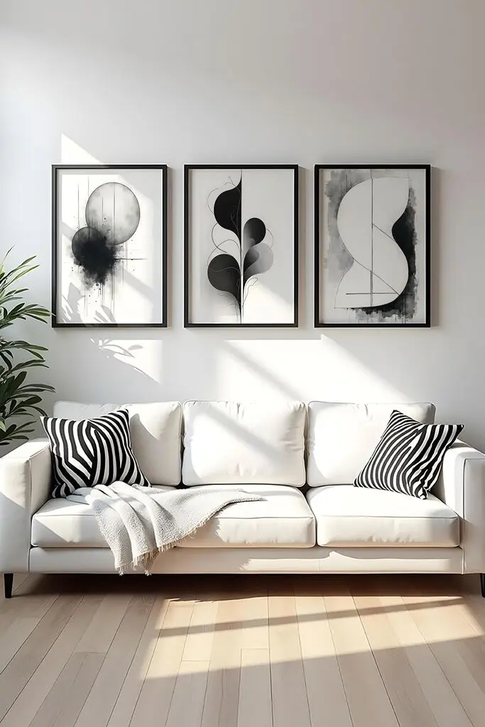 Wallity Uramljena slika Huhu436, 50x70 cm , 3 dela