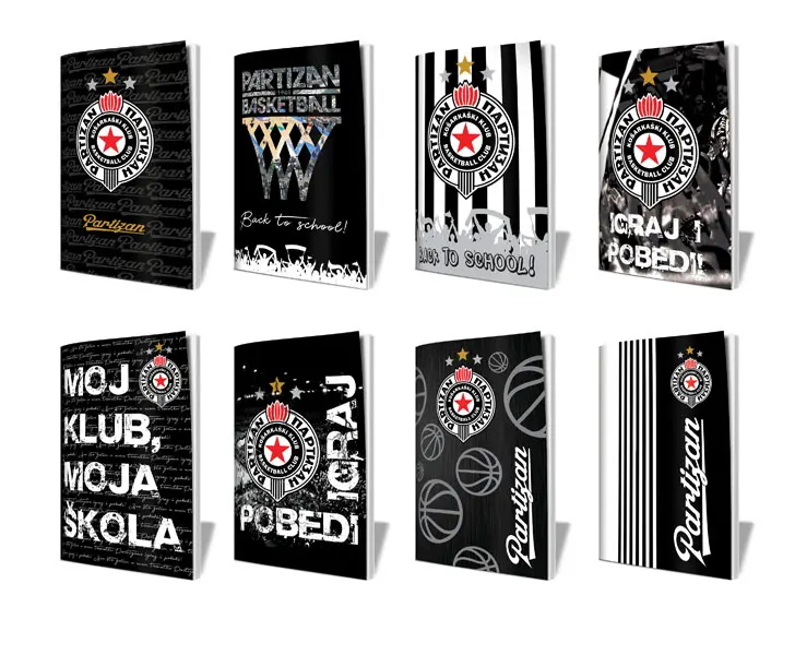 Pangraf sveska A4 Luks Partizan meki povez, 48 listova karirani