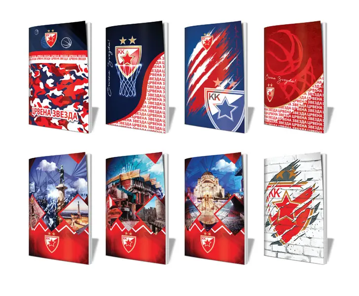 Pangraf sveska A4 Luk Crvena Zvezda meki povez, 48 listova karo