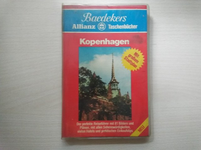 KOPENHAGEN Baedekers turisticki vodic+mapa