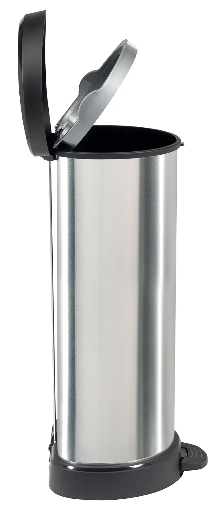 Curver Kanta Deco Bin, 40L, Srebrna