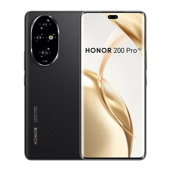 Mobilni telefon Honor 200 PRO 5109BFSY, Crna, 5G, Dual Sim, 12/512GB, Snapdragon 8s Gen 3, Adreno 735, 50+50+12/50+2 MP