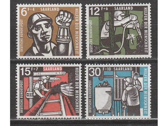 Saarland - 1957 - Mining, rudarstvo - MNH