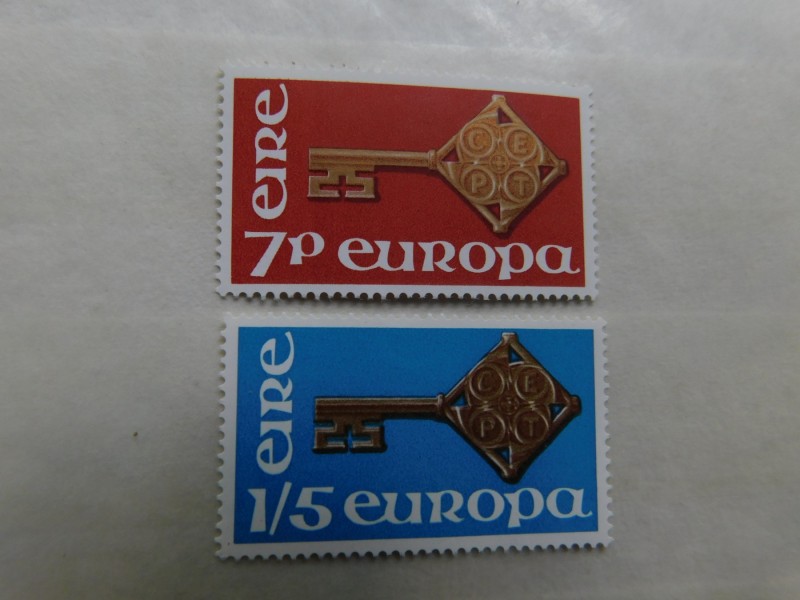 IRSKA EUROPA 1968 KOMPLET ČISTA SERIJA