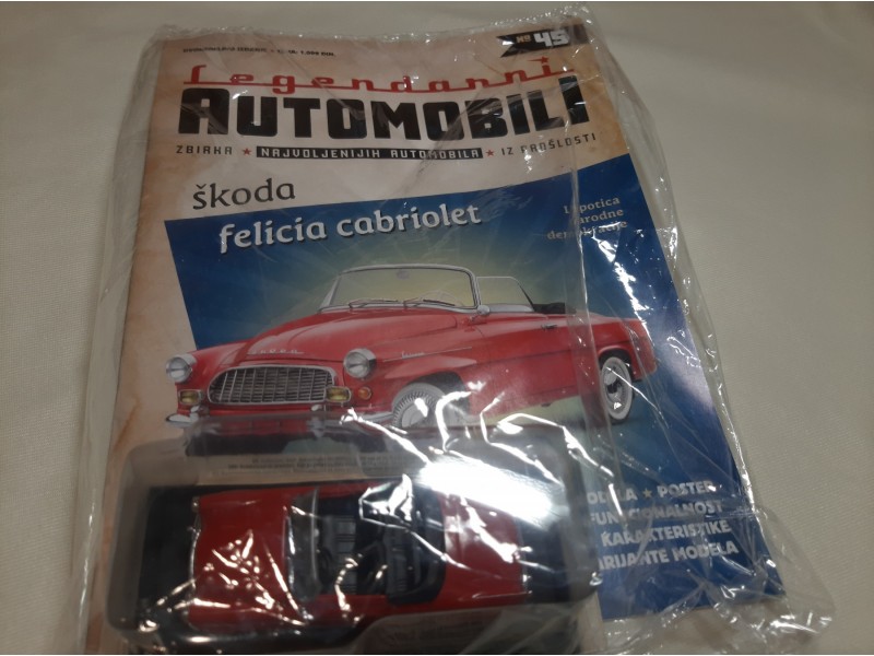 LEGENDAR AUTO ŠKODA FELICIA CABRIOLET 1:43 NOV!