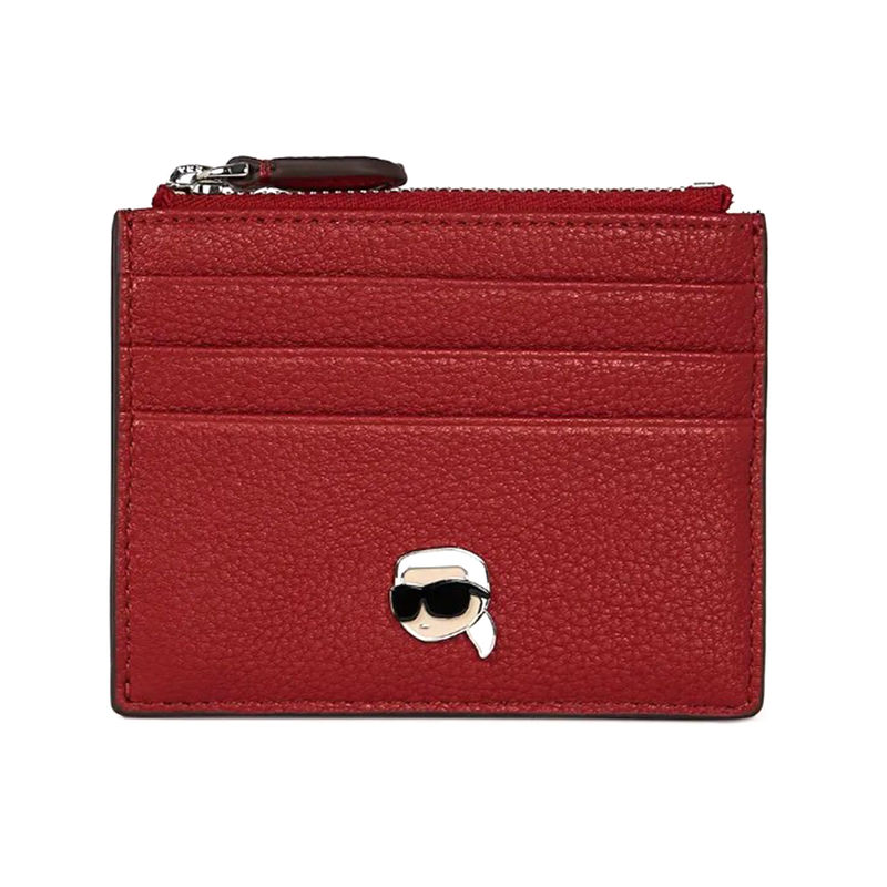 Futrola za kartice Karl Lagerfeld Ikon grainy zip cardholder