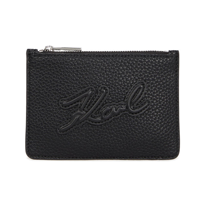 Futrola za kartice Karl Lagerfeld K/skuare zip cardholder grainy