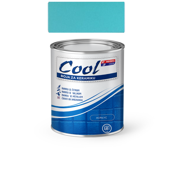COOL-BOJA ZA KERAMIKU, 0.65L - 07 TIRKIZ ZELENA