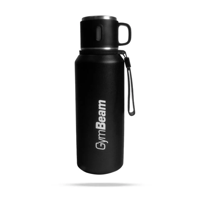 Termos flaša Steel Vacuum Black 1000 ml - GymBeam