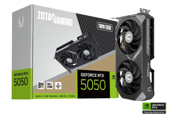 SVGA ZOTAC RTX 5050 TWIN EDGE 8GB, ZT-B50500E-10M