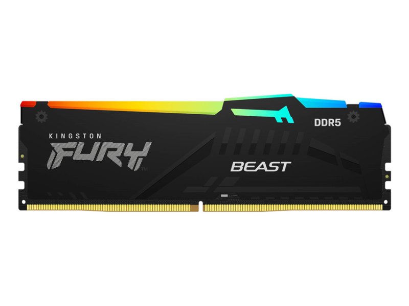 KINGSTON DIMM DDR5 32GB 5200MT/S KF552C40BB2A-32 FURY BEAST BLACK RGB