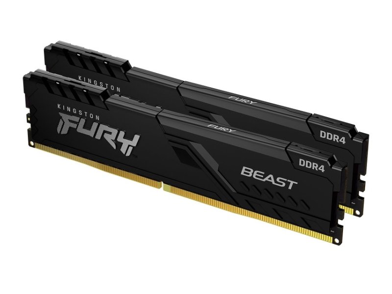 KINGSTON DIMM DDR5 64GB 2X32GB KIT 6000MT/S KF560C36BBE2K2-64 FURY BEAST BLACK EXPO