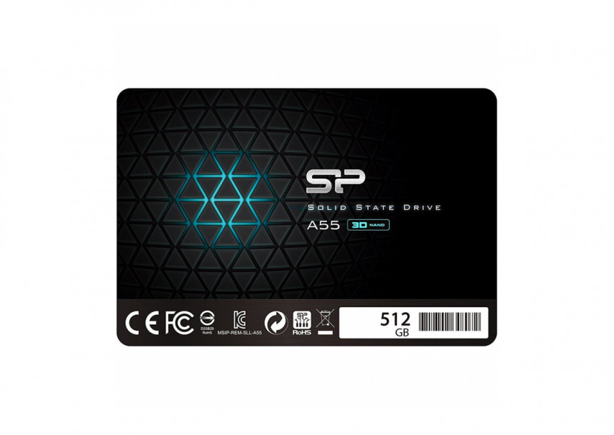 SSD SILICON POWER A55 512GB/2.5"/SATA 3/crna