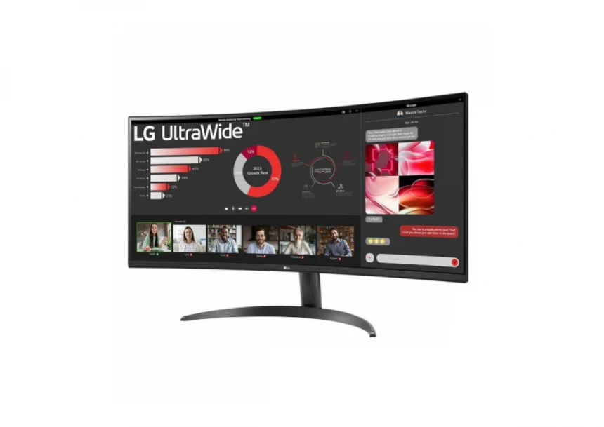 Monitor 34" LG 34WR50QK-B VA 3440x1440/100Hz/5ms/2xHDMI/DP