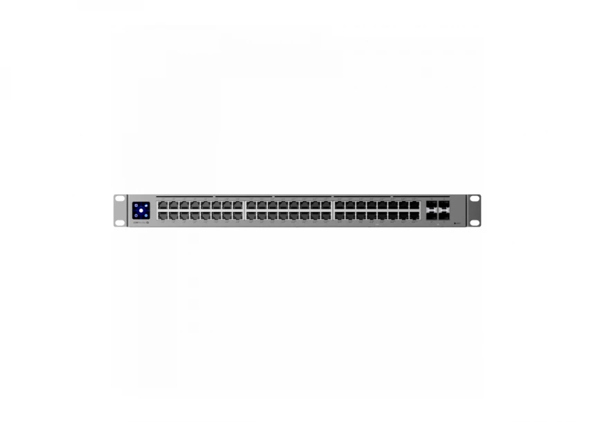 Ubiquiti 48-port, Layer 3 switch 2.5 GbE and PoE++ output, 16x 2.5 GbE ports including (8) PoE+ and (8) PoE++, GbE ports including (24) PoE+ and (8) PoE++, 4x 10G SFP+ ports. Can power devices wit...