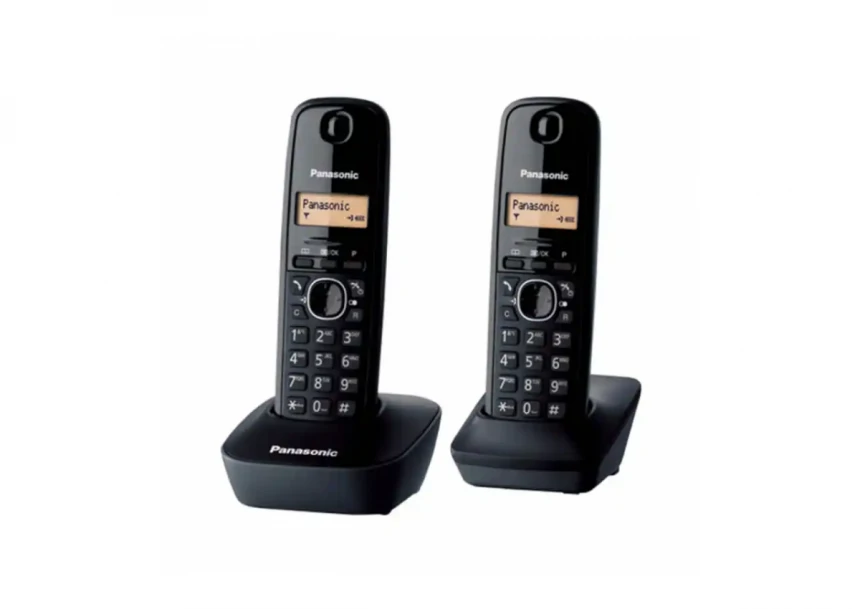 Bežični telefon Panasonic KX-TG 1612 FXH Crni - duo