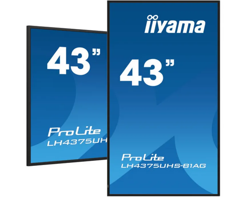 Iiyama 43" 4K UHD Professional Digital Signage 24/7 display featuring Android OS, FailOver and Intel® SDM slotChoose non-stop high performance and reliability with the ideal all-in-one signage sol...