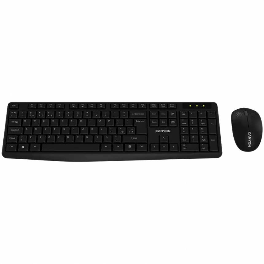 CANYON SET-W01 EN/AD Keyboard+Mouse Wireless Black