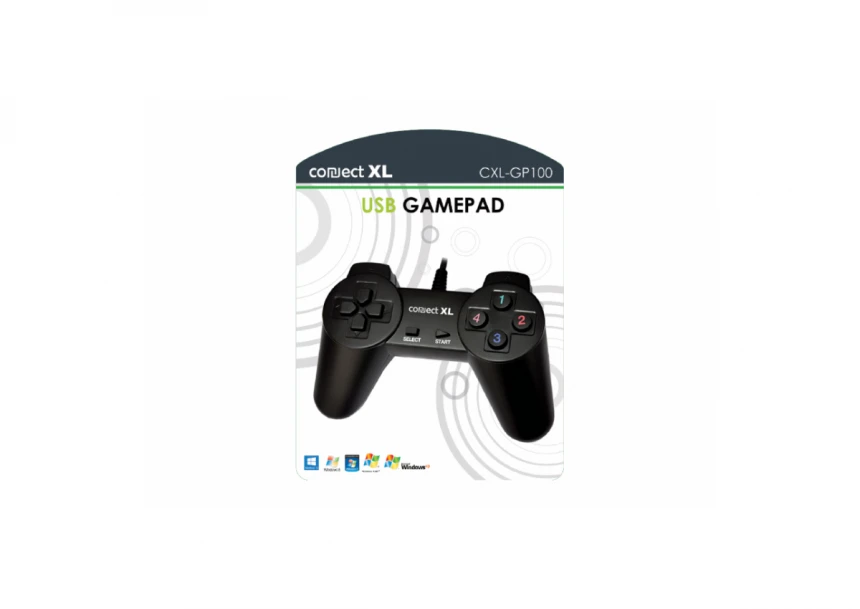 Connect XL Gamepad za PC, 14 tipki/tastera (8-way), konekcija USB - CXL-GP100