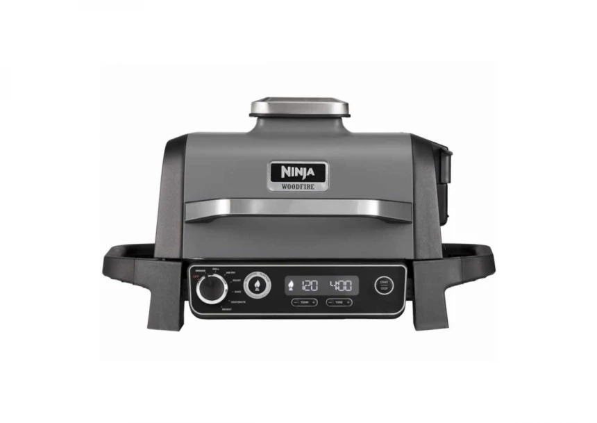 Gril NINJA OG701EU Woodfire Electric Outdoor BBQ Grill & Smoker/2400W/crna