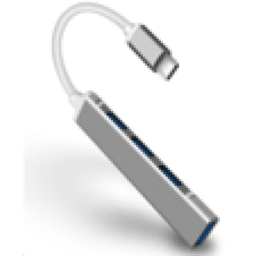 USB HUB Stars Solutions 4 porta USB-C na USB 3.1 sivi