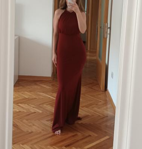 Prelepa Elegantna bordo Haljina