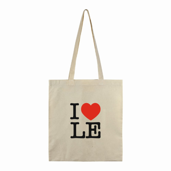 Suvenir TORBA, pamuk, Naturella 130, I love LE