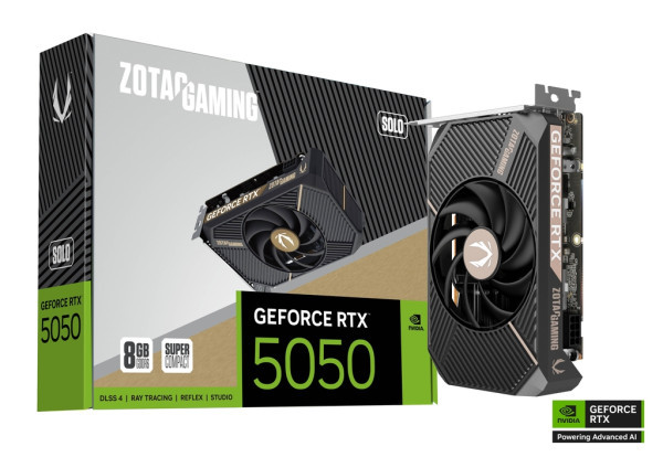 SVGA Zotac RTX 5050 Solo 8GB, ZT-B50500G-10L
