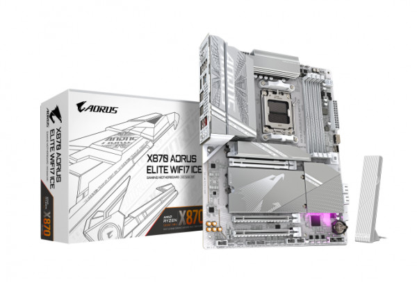 AM5, AMD X870, 4x DDR5 AMD EXPO, Ultra-Fast Storage:4x M.2 slots, including 3x PCIe 5.0 x4 ( X870E A ELITE WF7 ICE )