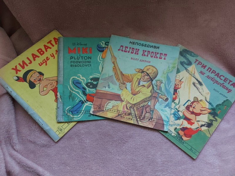 WALT DISNEY knjige za decu 4 kom