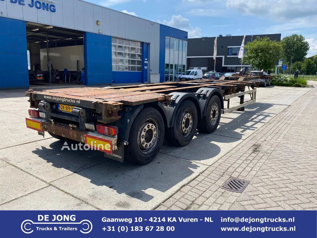Krone SD Chassis / ADR / 2x Extendable / MB + Disc / 2x Lift Axle poluprikolica za prevoz kontejnera