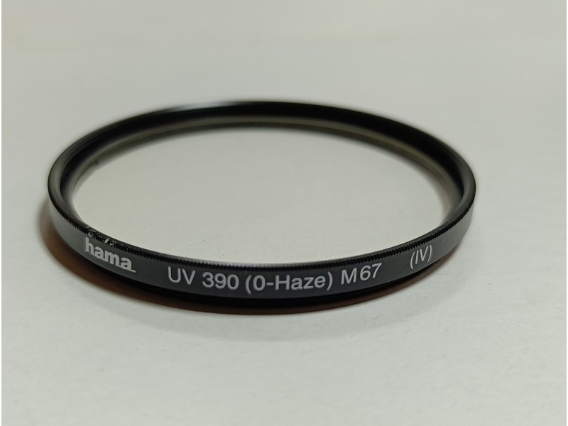 Filter HAMA UV 390 (0-Haze) M67 (IV)