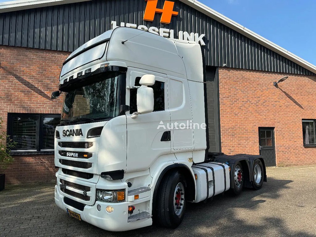 Scania R520 V8 6X2 Topline Retarder 2x tank NL Truck tegljač