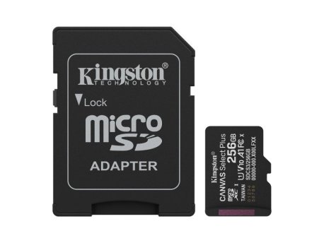 KINGSTON Memorijska kartica U1 V10 SDXC 256GB Canvas Select Plus G3 150R SDCS3/256GB + adapter