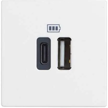 Classia USB TIP A+C 2M BELA