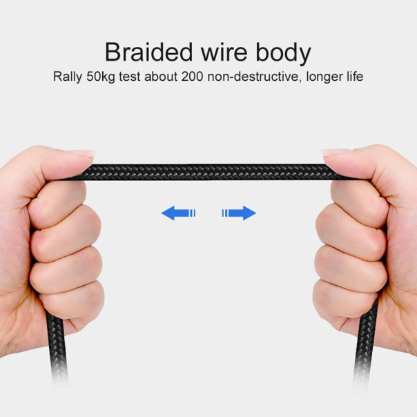 Kabel USB na Type-C Elbow crni 1m