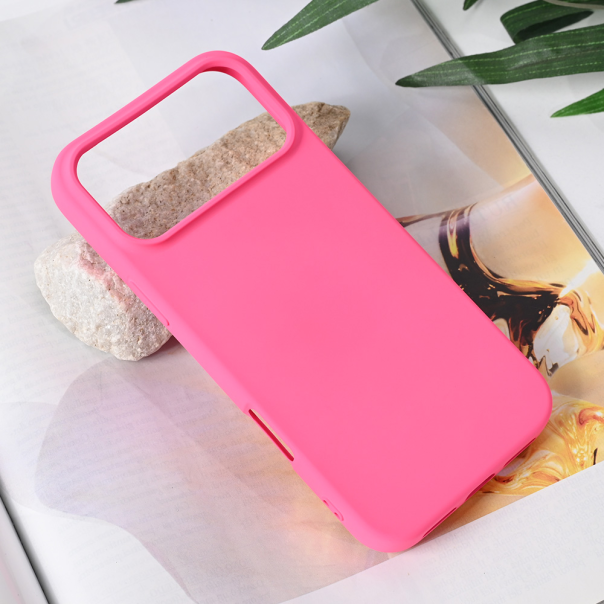 Maska za iPhone 17 Pro Max 69 Teracell Soft Velvet pink