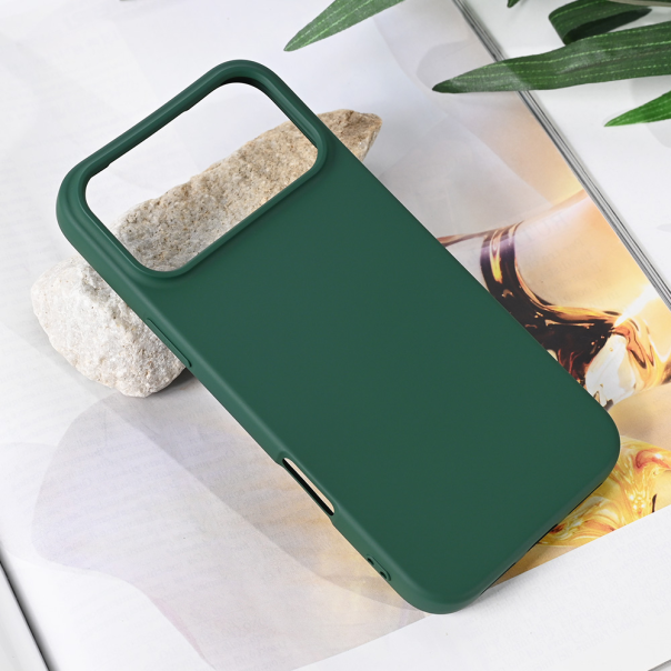 Maska za iPhone 17 Pro Max 69 Teracell Soft Velvet tamno zelena