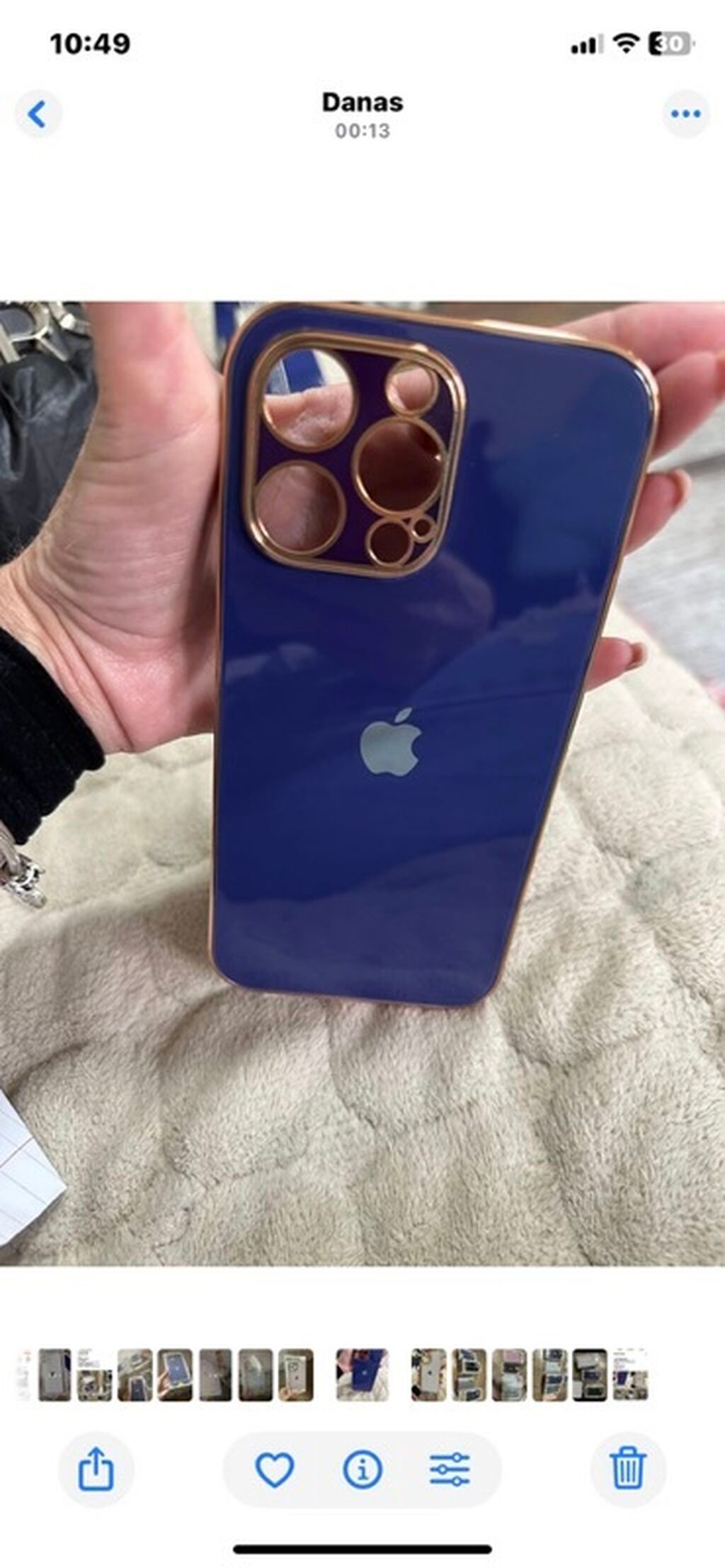 Futrola za iPhone 13 Pro Max u ljubičastoj boji sa zaštitom za kameru