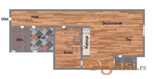 Dvosoban 57m2 Adice