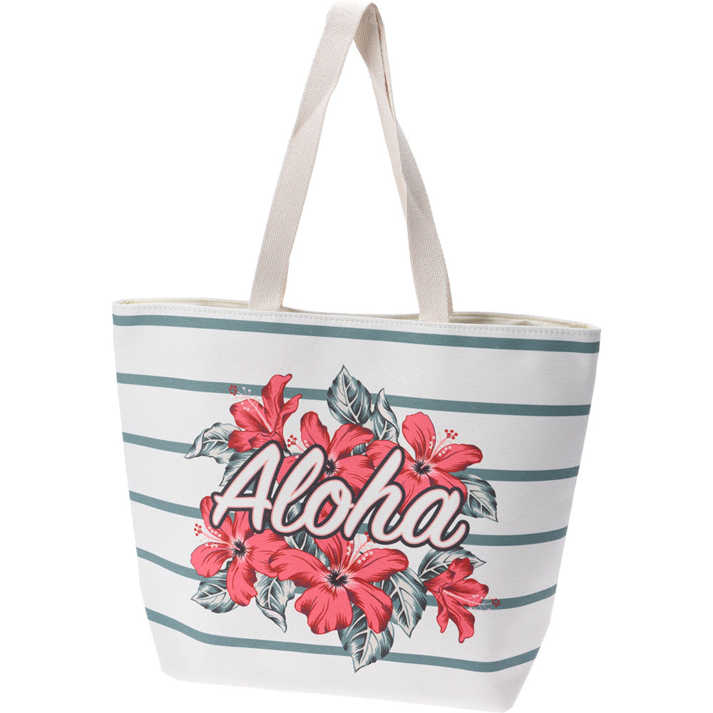 TORBA ZA PLAŽU – roze cveće 500X380mm