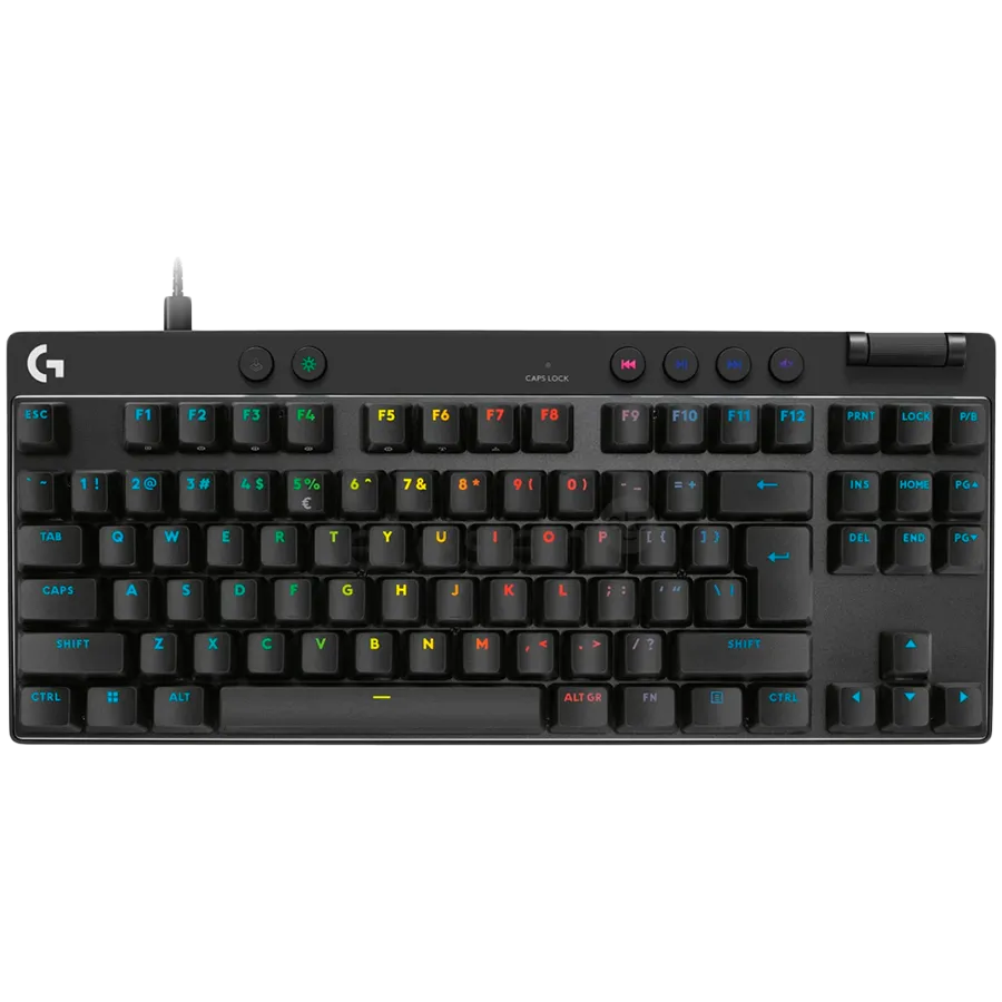 LOGITECH PRO X TKL RAPID Gaming Keyboard - BLACK - US INT'L - USB - EMEA28i-935 - LINEAR