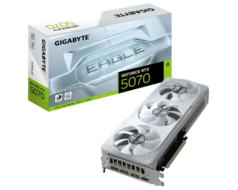 GIGABYTE nVidia GeForce RTX 5070 EAGLE ICE 12GB 192bit GV-N5070EAGLEOC ICE-12GD rev. 1.0 grafička karta