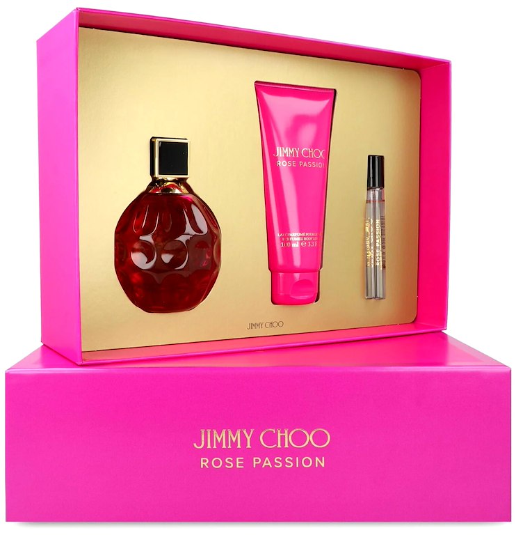 Jimmy Choo - Rose Passion edp 100ml + 7.5ml + 100ml losion / LADY / SET