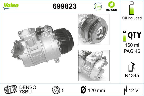 Kompresor, klima-uređaj VALEO 699823