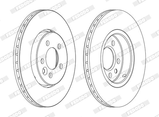 Kočioni disk FERODO DDF1080C