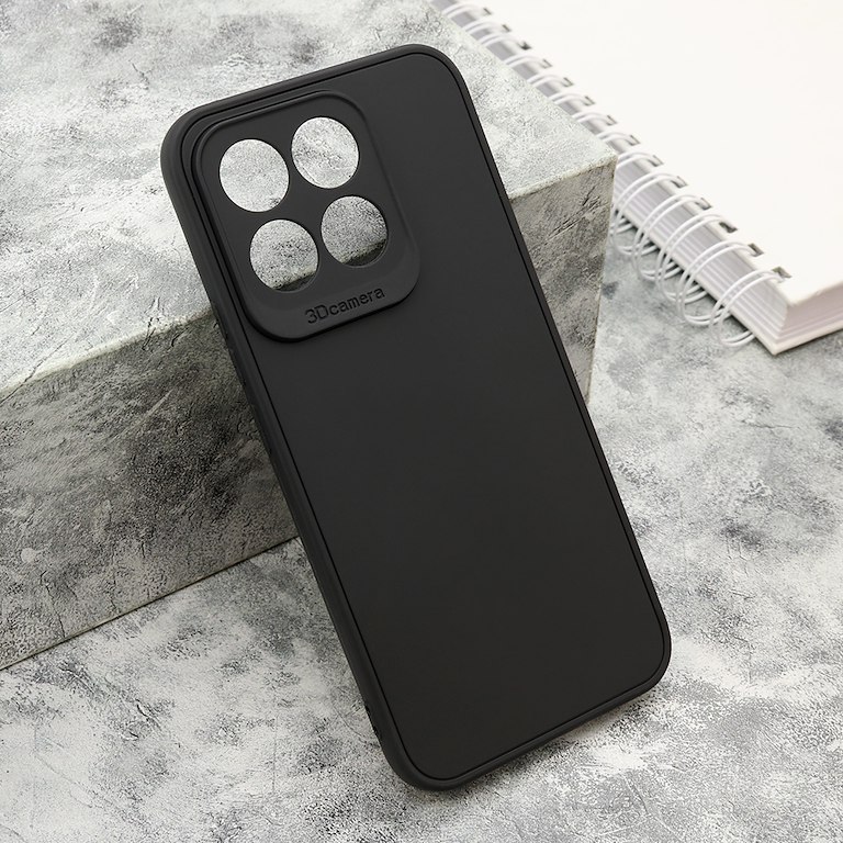 Zastitna maska (futrola) Soft 3D camera - Huawei Honor X8c crna (MS)