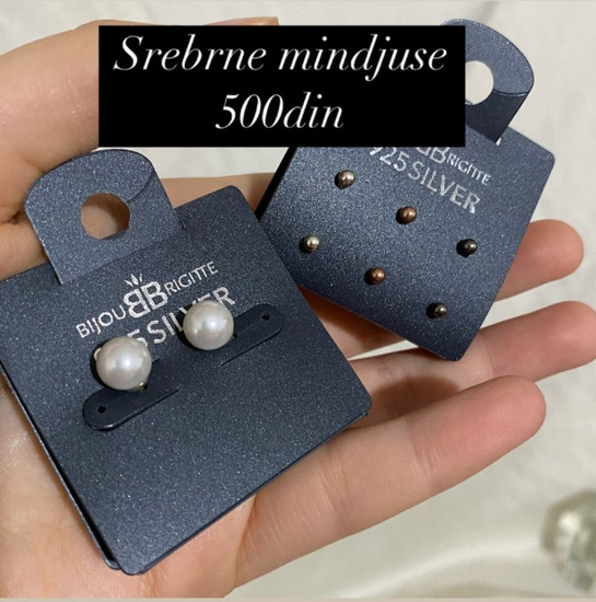 NOVO!! SREBRNE MINĐUŠE BIJOU BRIGITTE 925