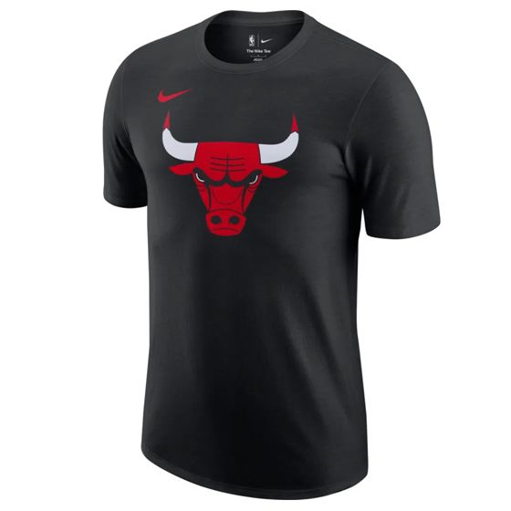 NBA LOGO CHICAGO BULLS ESSENTIAL T-SHIRT 'BLACK'